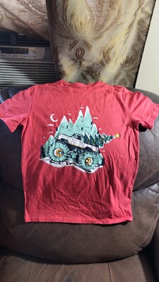 Boy's Mountain Monster Graphic T-shirt Cat & Jack Red M | eBay