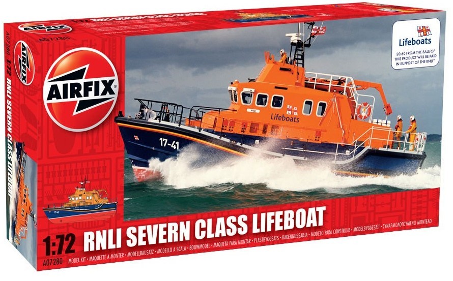 Airfix Products A07280 1:72 RNLI Severn Class Lifeboat Plastic Model ...