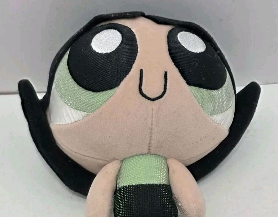 Vintage Powerpuff Girls Buttercup 6” Mini Plush 2000 Applause Cartoon ...