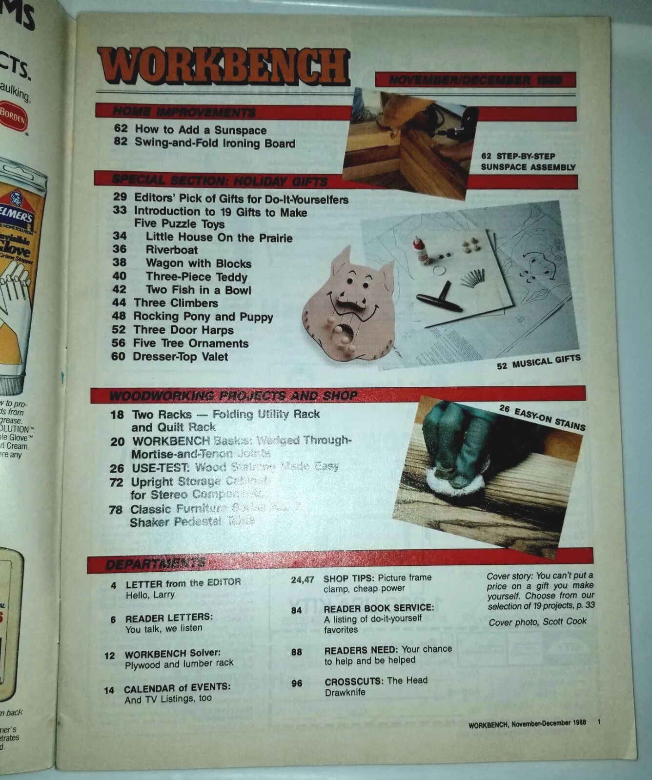 Workbench Magazine. 19 Gift Projects. 1988. Do It Yourself | eBay