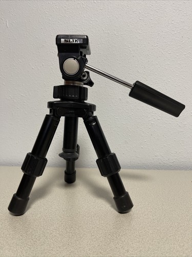 Slik Mini Pro V Table Top 2-Way Panhead Tripod 9” Black Adjustable H171 ...