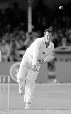 John Emburey bowling for England during the 2nd Texaco Troph- Old ...