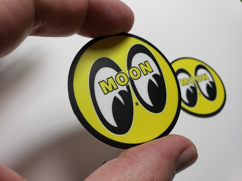 2 Pack of Moon Eyes Stickers - 2 inch Rat Fink Hot Rod Old School ...