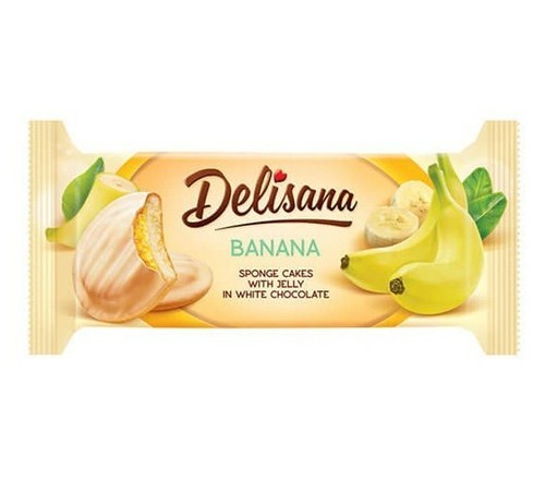 5 x Delisana Jaffa Cakes Banana In White Chocolate 135g (Pack of 5) | eBay