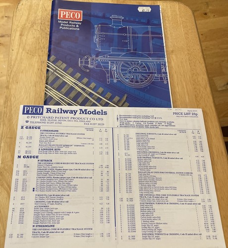 Peco Model Railway Products Catalogue April 2007 with price list | eBay UK