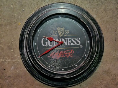 Guinness Wall Clock – 13" Metal Beer Pub Clock, Battery Operated ...