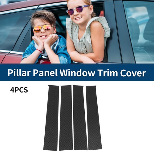 4pcs Car Pillar Window Trim for Chevrolet Silverado 2014-2018 Black ...