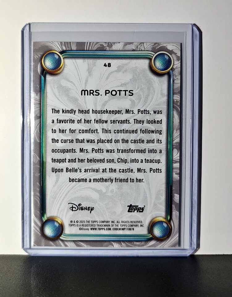 Mrs. Potts 2025 Topps Disney Wonder #48 Card Beauty and the Beast | eBay