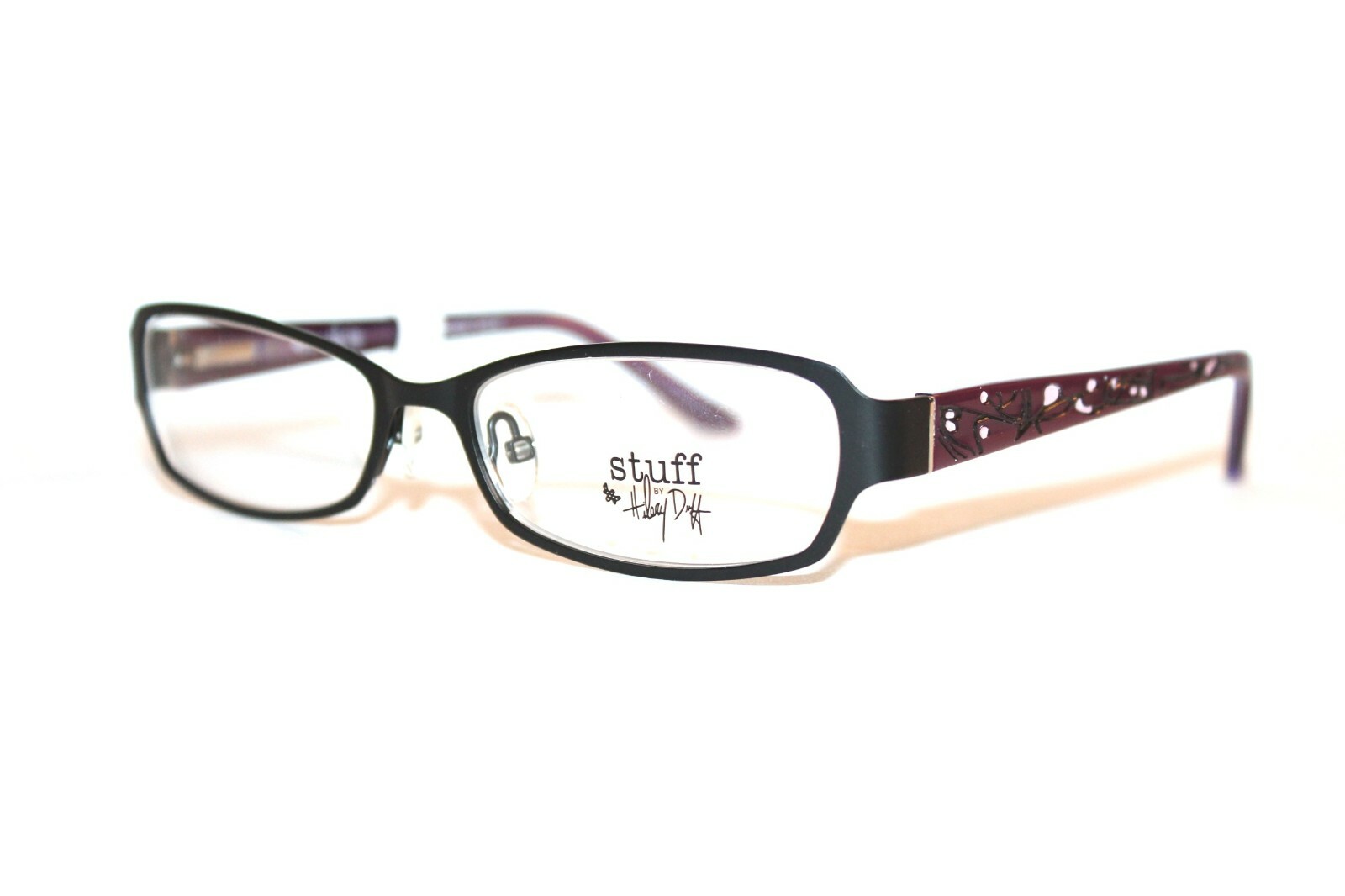NEW STUFF BY HILARY DUFF HD P02564XHD LAURA BLACK EYEGLASSES WOMENS RX ...