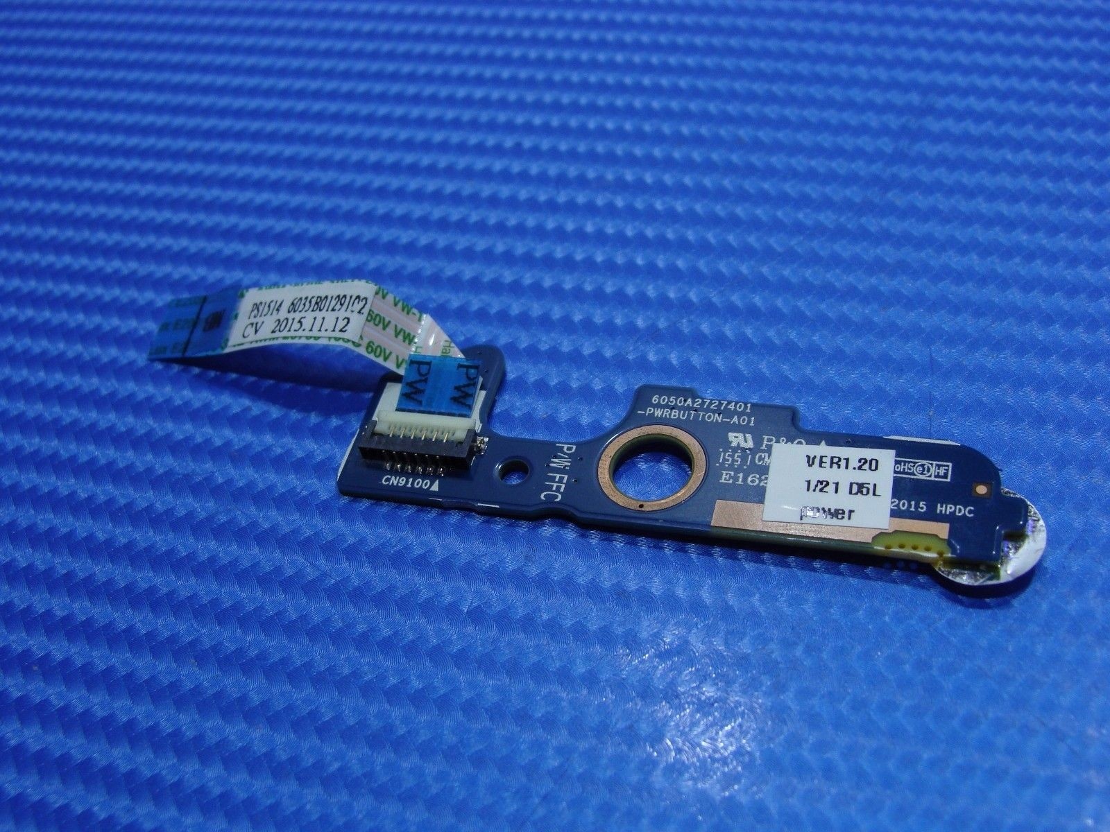 HP EliteBook 14" 840 G3 Original Power Button Board w/ Ribbon ...