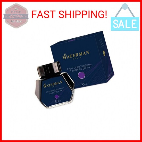 Waterman Tender Purple Fountain Pen Ink, Premium Quality 50ml Bottle, 1 ...
