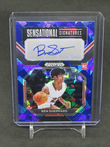 2023 PANINI PRIZM DRAFT PICKS BEN SHEPPARD BLUE ICE RC SENSATIONAL AUTO ...