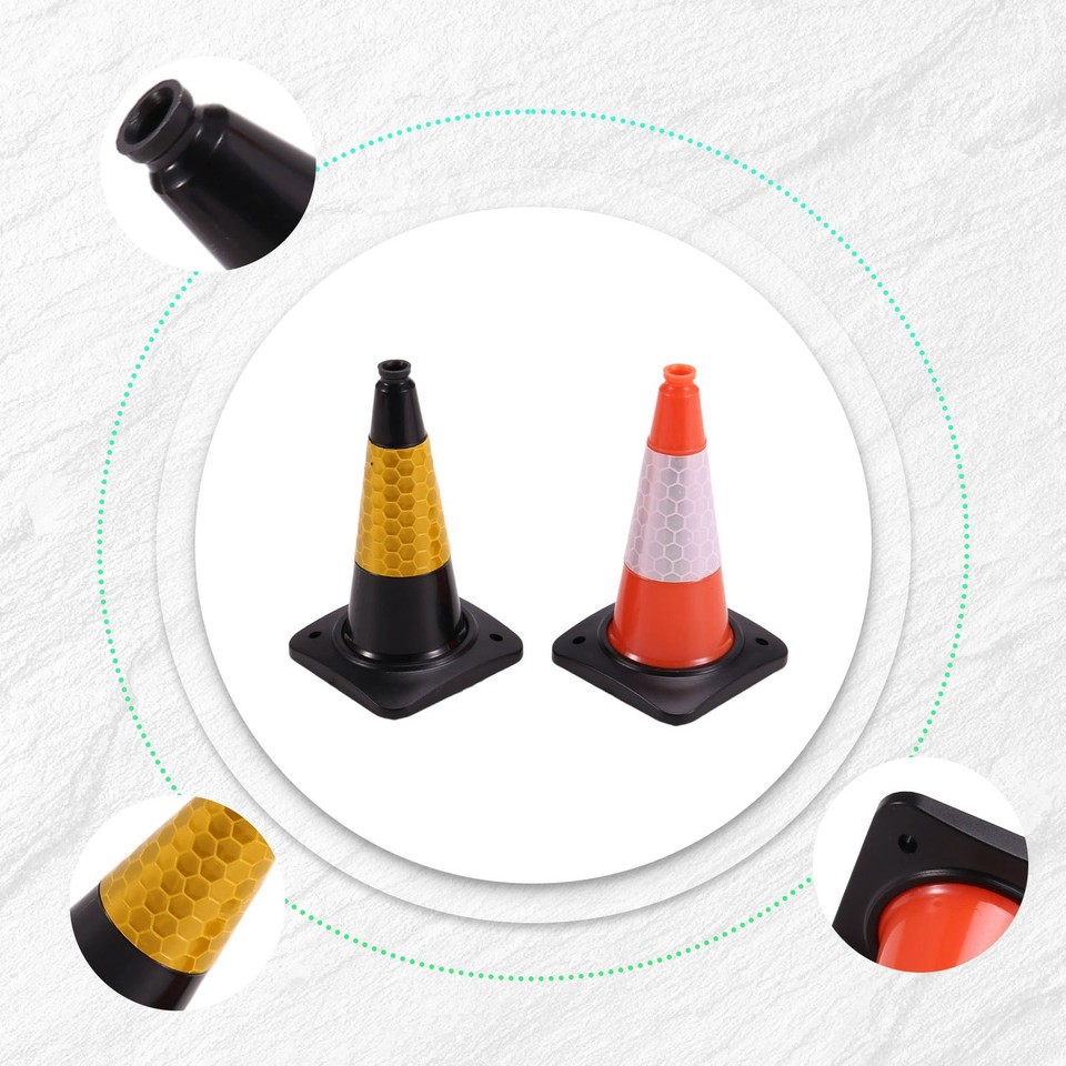 2PCS Simulation Road Cone Reflective Cone Model for 1/10 RC Crawler ...