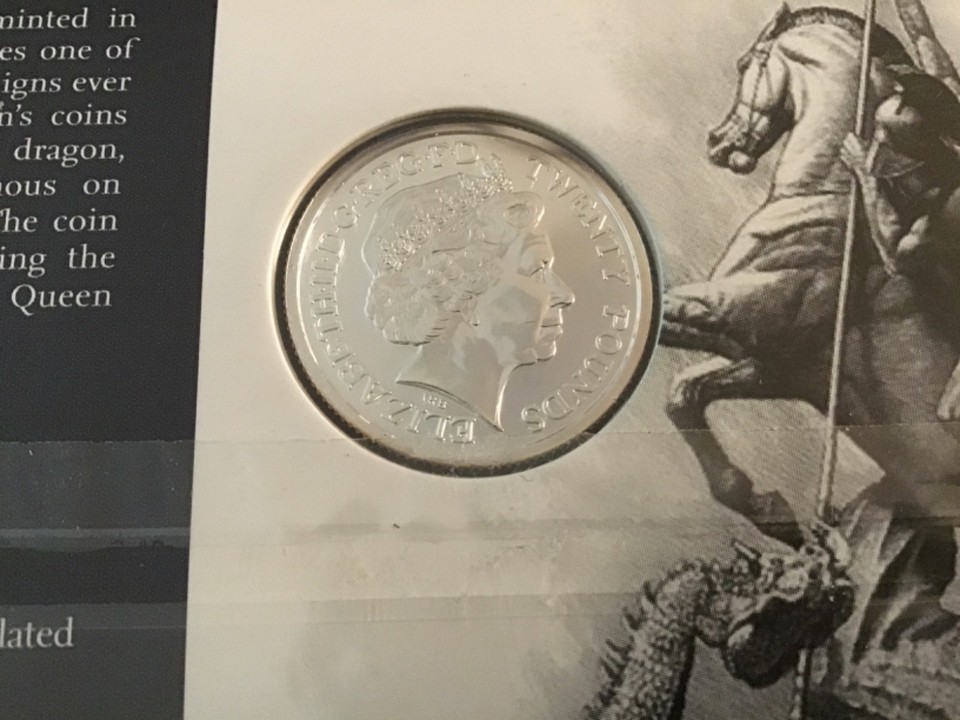 Royal Mint 2013 a Timeless First George and the Dragon £20 Fine Silver ...