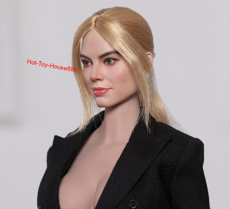 1/6 Female Head Margot Elise Robbie Model for 12" Action Figures Body ...