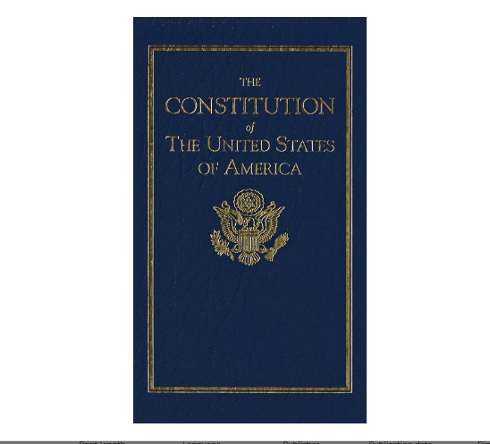Constitution of the United States, USA, Books of American Wisdom ...