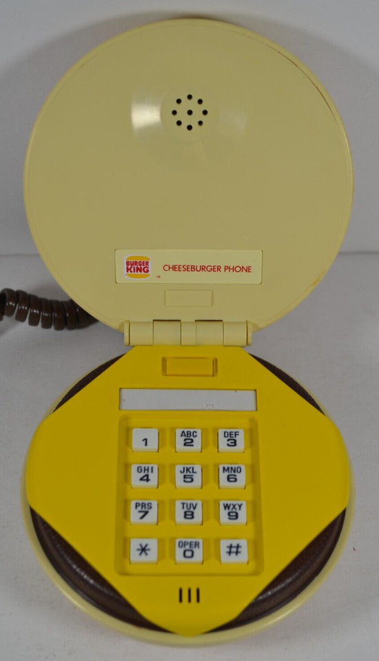 Burger King Cheeseburger Phone #HP-306 1987 Complete 052324MGL2 | eBay
