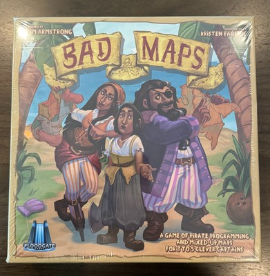 Bad Maps (Board Game 2018) Floodgate Games Pirates Treasure DELUXE ...