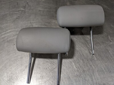 BMW 525I E60 2007 OE REAR BACK SEAT HEADREST LEFT RIGHT LEATHER GRAY ...