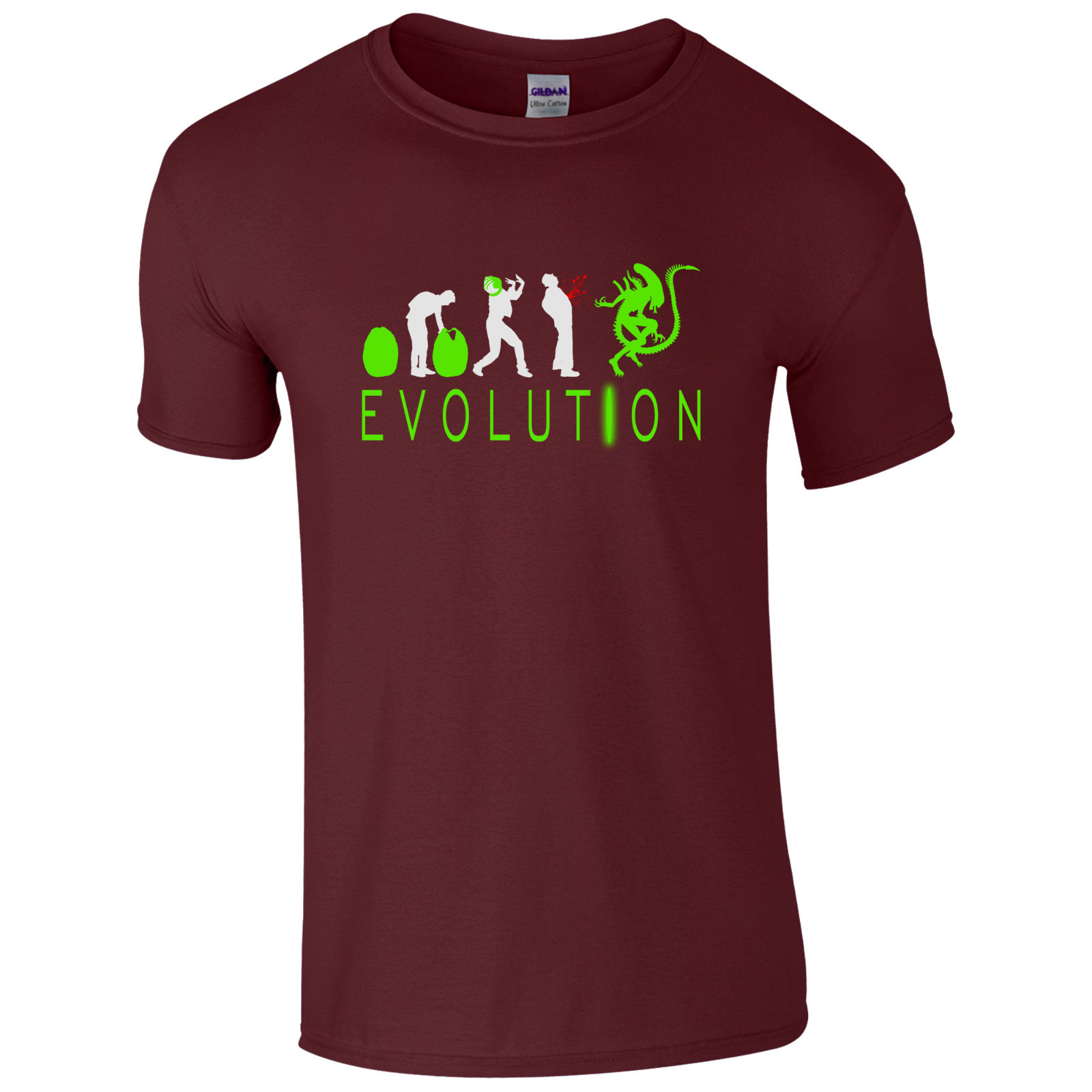 Evolution of Alien T-Shirt - Chest Burster Covenant Fan Sci-Fi Geek Men ...
