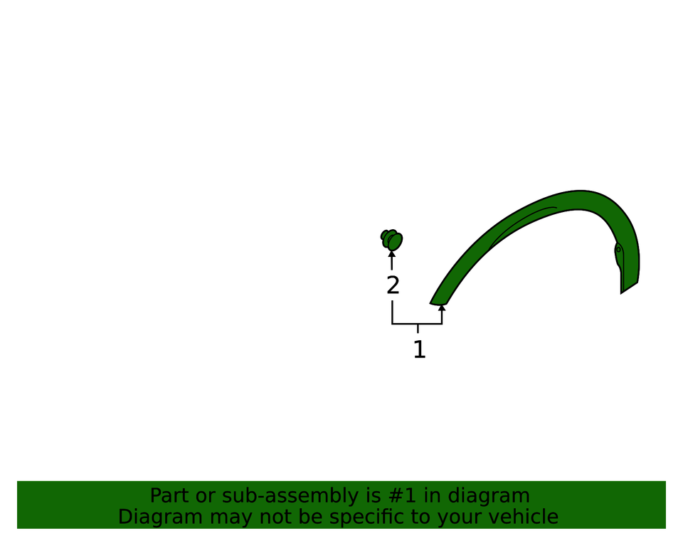 Genuine Subaru Wheel Opening Molding 91112AN00A | eBay