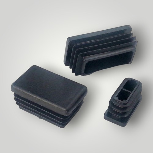 Rectangular Plastic End Caps Blanking Ribbed Rectangle Plugs Inserts ...