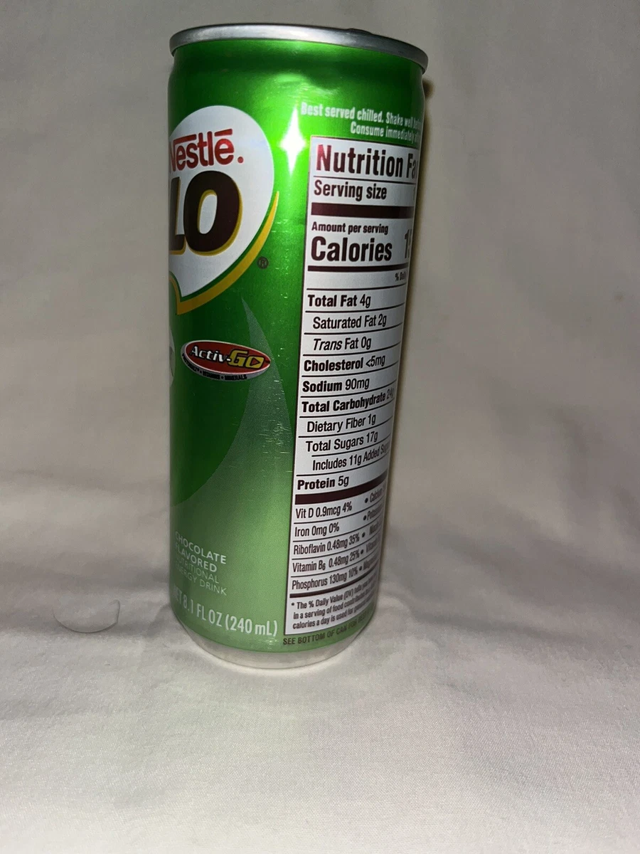 Milo Energy Drink Nutrition Info