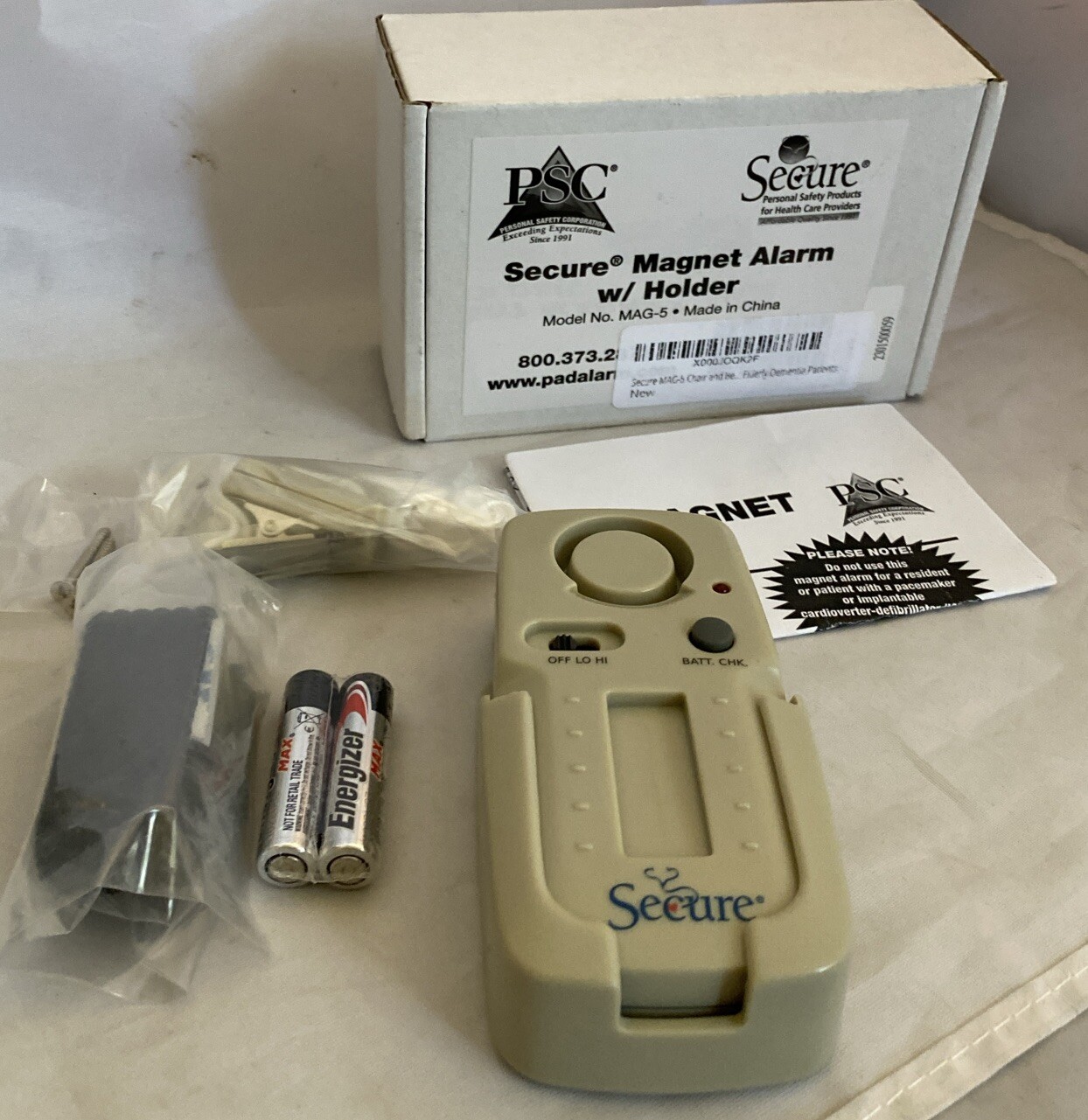 Secure MAG-5 Patient Alert Magnet Alarm With Holder | eBay