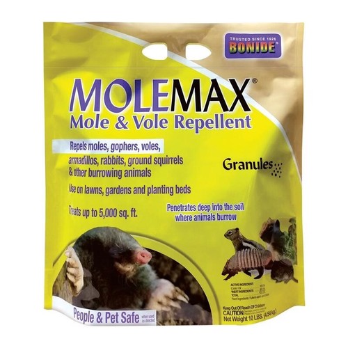 Mole Max Mole & Vole Repellent Granules Repels Moles, Gophers, Voles ...