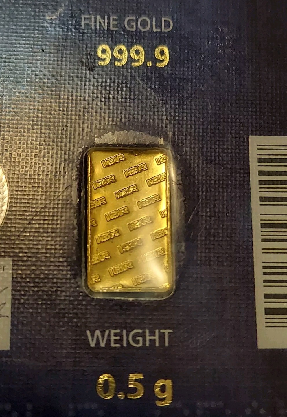 Gold Gram IGR 1/2 Gram Istanbul Gold Refinery .9999 Fine Gold | eBay