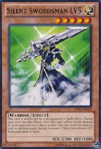 Yugioh - Silent Swordsman LV3 LV5 LV7 NM - Free Holographic Card | eBay