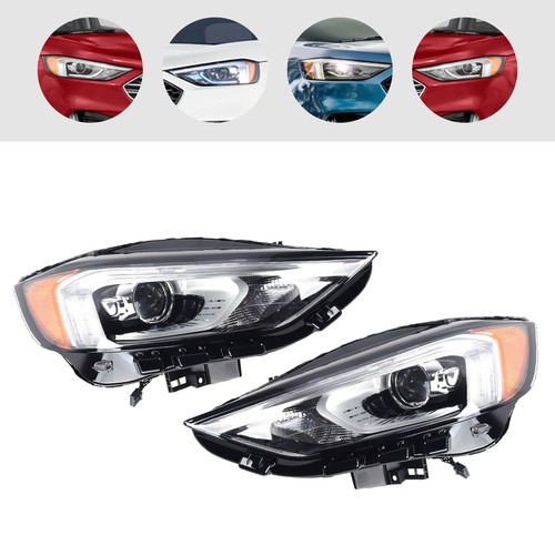 For 2019-2021 Ford Edge Pair LED Headlights Right & Left Side Headlamps ...