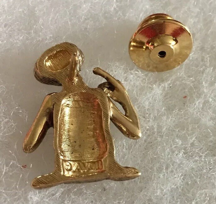 Vtg E.T. Movie Extra Terrestrial Tie Tac Pin Gold Tone Avon ET A705 | eBay