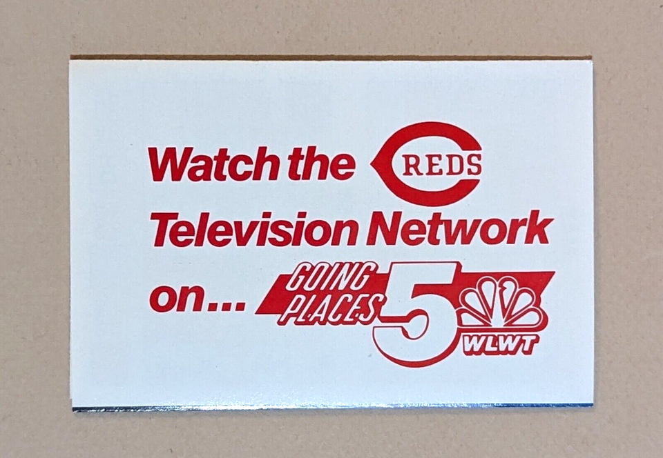 1989 Cincinnati Reds Baseball Pocket Schedule MLB WLWT TV ⚾️⚾️ | eBay