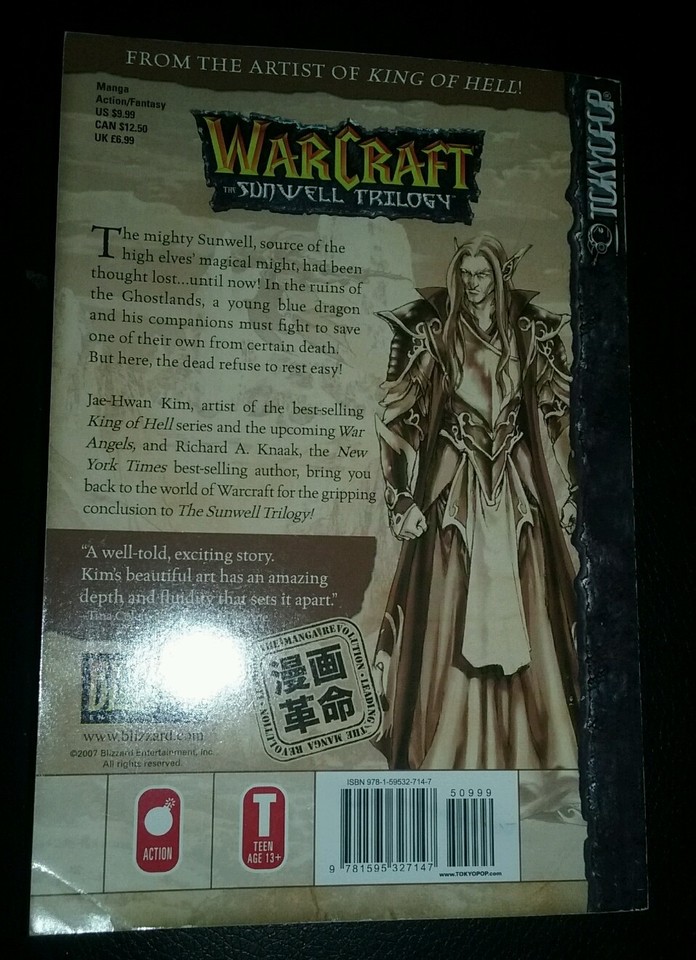 Warcraft Sunwell Trilogy Ghostlands - Blizzard Book Action Fantasy ...