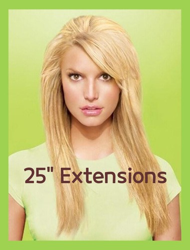 Jessica Simpson 25" LAYERED STRAIGHT Clip-in Extensions by HAIRDO - NEW ...