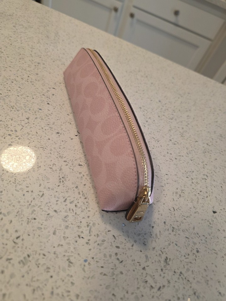 Coach 2026 Powder Pink Notebook & Pencil Case Sig Canvas & Leather ...