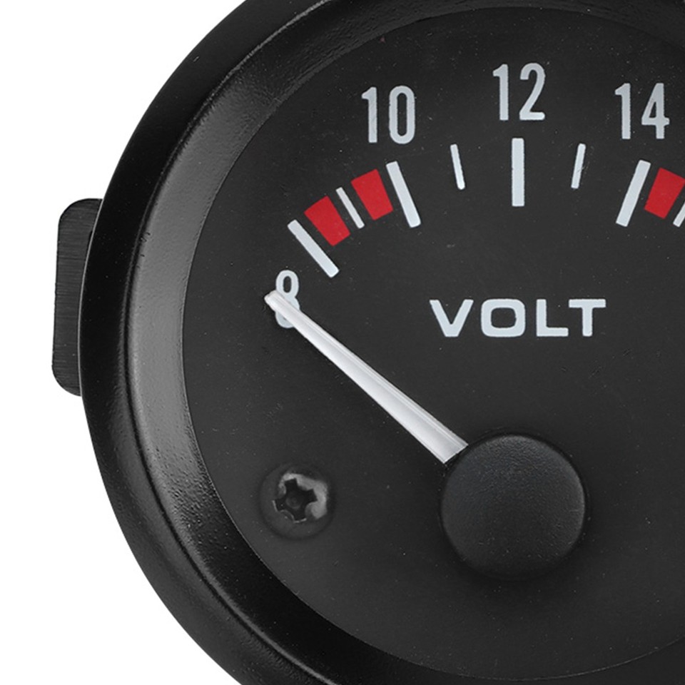 Car Universal 12V Voltmeter 52mm/2in Voltage Meter Gauge For Most 12V ...