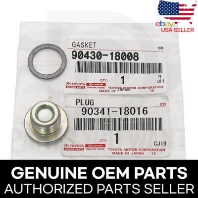 GENUINE OEM Toyota Lexus ATM Transmission Drain Plug 90341-18016 ...