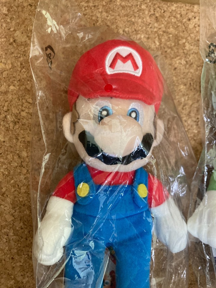 Sanei All Star Collection Super Mario Plush S Mario and Luigi Set Japan ...
