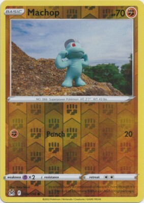 Reverse Holo Machop 086/196 Lost Origin Common Pokemon TCG | eBay