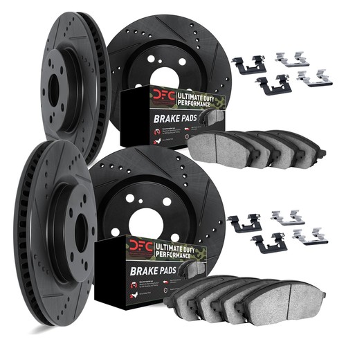For Chevy S10 98-03 Brake Kit DFC Drilled & Slotted Front & Rear Brake ...