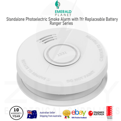 Emerald Planet Standalone Photoelectric Smoke Alarm + 1 Yr Replaceable ...