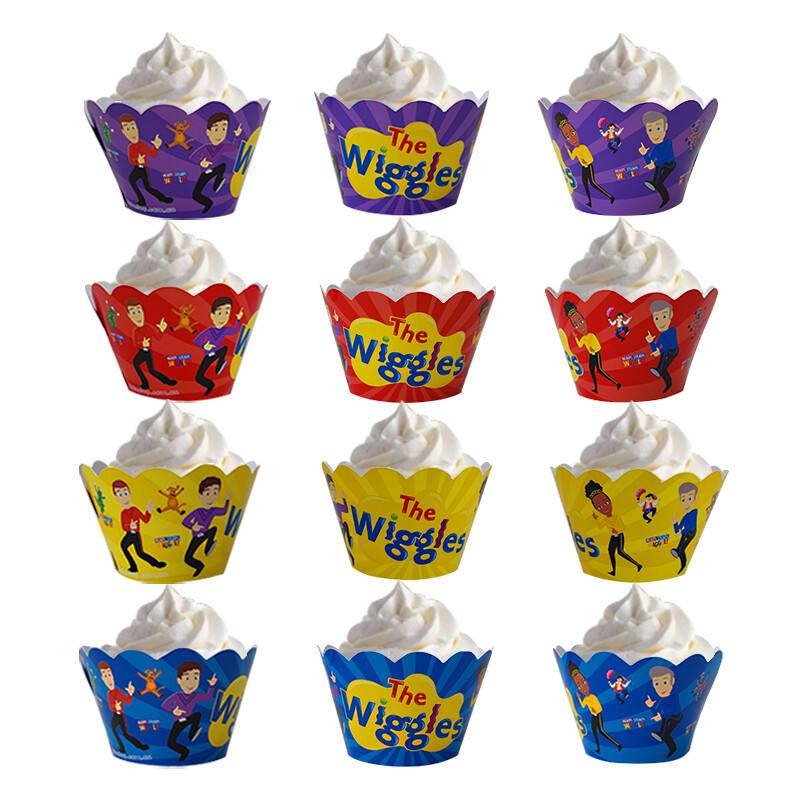 12x The Wiggles Cupcake Wrapper & Topper. Party Supplies Lolly Bag Cake ...