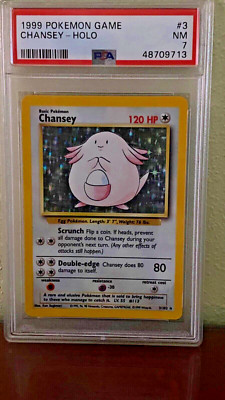 Chansey 1999 Base Set #3/102 HOLO Pokemon Card PSA 7 NM Near Mint | eBay