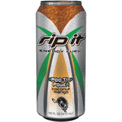 24 Pack Rip It Energy Drink #POO-T!N* POWER Edition Cans Pootin Coconut ...