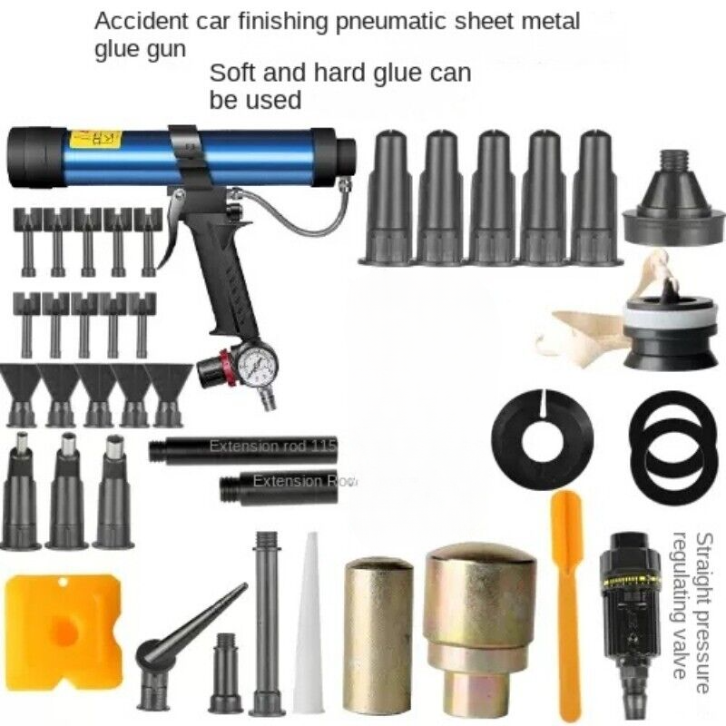 Adjustable Pneumatic Glass Glue Gun Air Rubber Gun Tool Silicone Seam ...