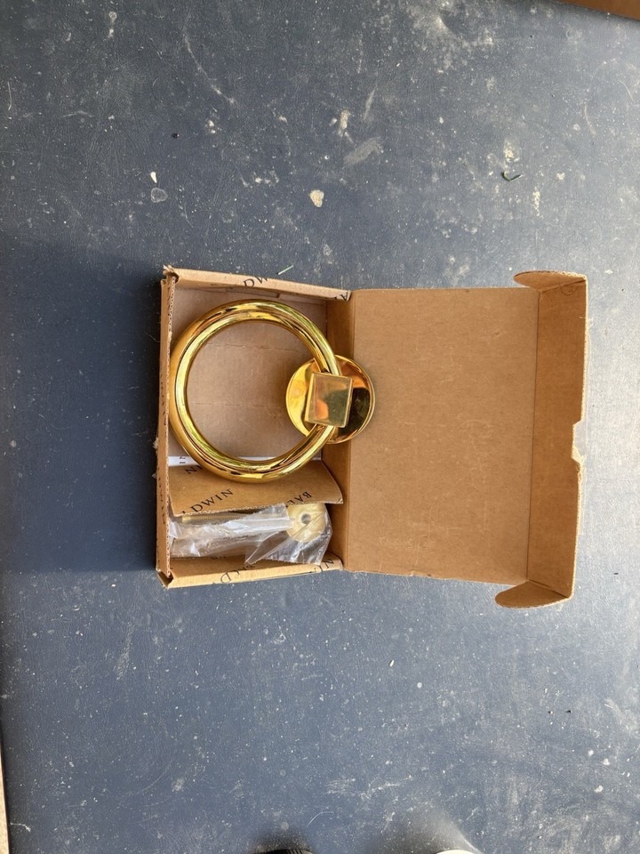 Baldwin Brass Ring Door Knocker 0195.031 – Polished Brass – New Open Box | eBay