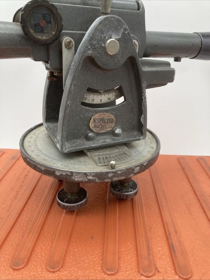 Vintage DAVID WHITE MERIDIAN 8080 Transit Level Surveying Tool w/ Case ...