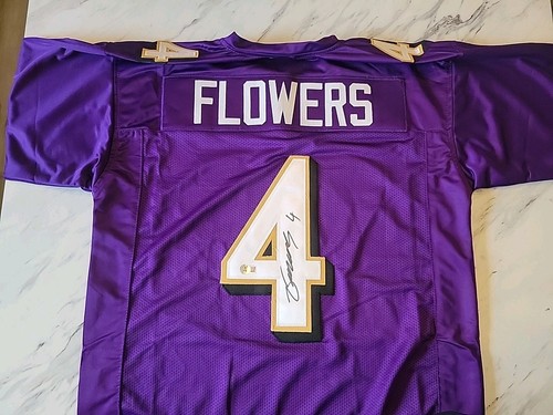 Zay Flowers Signed Custom Purple Baltimore Ravens Jersey Beckett WITNESS COA | eBay
